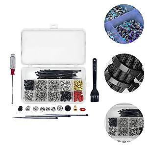 KOMBIUDA 1 Set Computer Screw Combination Screws Bolts for Computer Screws for Assembling Computer Screw Assortment Kit Computer Case Screws Kits Cable tie Stainless Steel Chassis