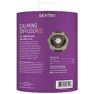 Sentry Calming Diffuser for Cats, Plug-in Cat Pheromone Diffuser, Reduces Stress and Bad Behavior, 30-Day Release