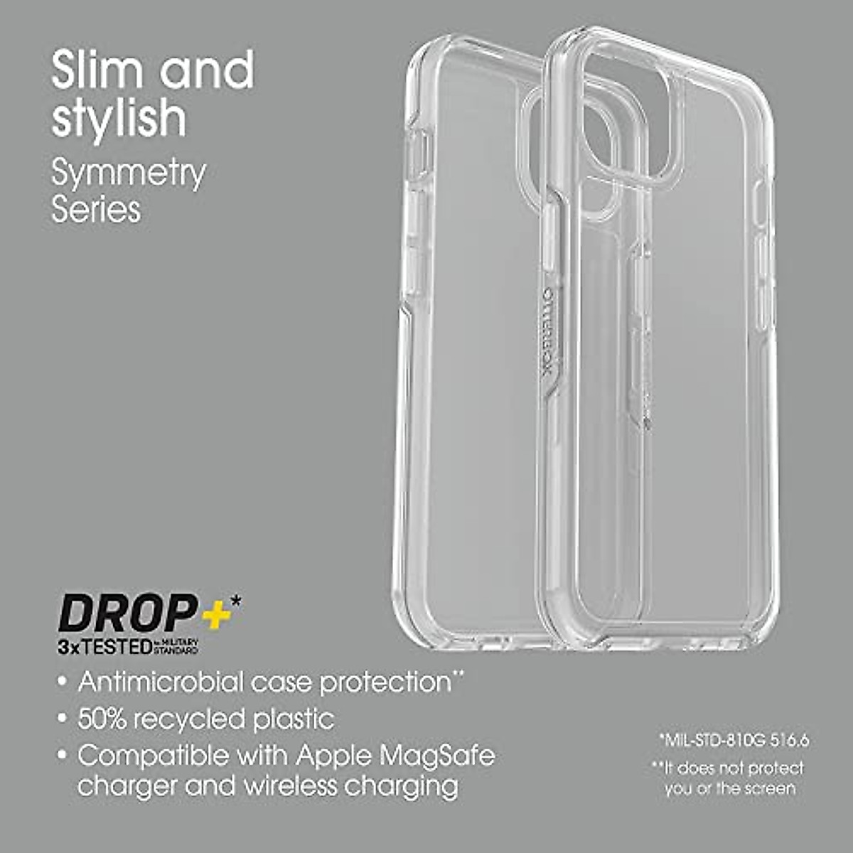 OtterBox Symmetry Clear Series Case for iPhone 13 (Only) - Non-Retail Packaging - Clear