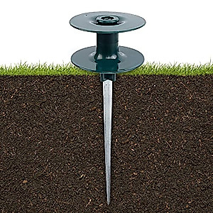 MCDSAJ 8 Pcs Garden Hose Guide Stake,Lawn Hose Support Long Metal Spike,Rust Sturdy Metal Stake for Garden Lawn Yard Antique Metal Hose Guard Stakes (210429XA01-8-10001-1454379121)