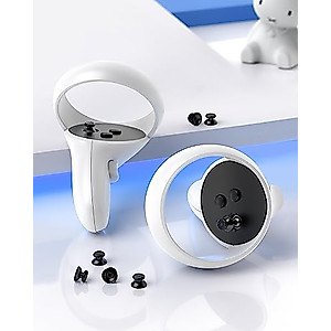 OLCLSS Thumbsticks Replacement Kit for Oculus Quest 2 Controller/Meta Quest 2 Controller, Replacement Accessories for Meta Quest 2 Controller, Include 2 Thumbsticks for Oculus Quest 2 Controller