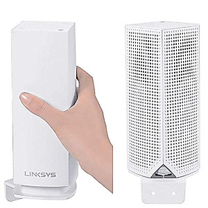 Koroao Wall Mount Holder for Linksys Velop Tri-Band AC2000/AC6600/AC4400/AC2200 Whole Home WiFi Mesh System by Koroao, Linksys Velop Mesh Router Holder(3PACK)