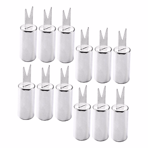 GANAZONO 12pcs Stainless Steel Corn Needle Kabob Skewers Fruit Fork Corn Cob Holders Bbq Tool Set Pasta Tools Camping Plate Set Corn Holder Corn Holder for Bbq Professional Bbq Fork Major