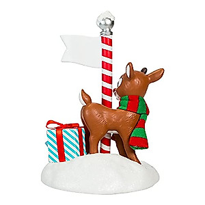 Kurt S. Adler Fabriché Rudolph North Pole Table Piece, 6.5, Multi-Colored