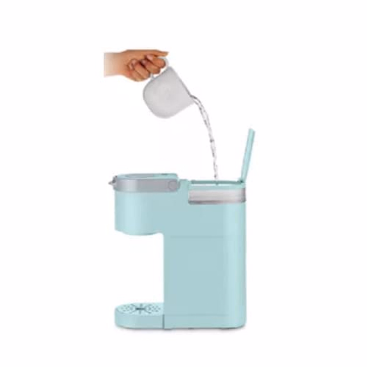 Keurig K-Mini Single Serve Coffee Maker (Oasis) Bundle with 12-Ounce Double Wall Stainless Steel Tumbler (2 Items)