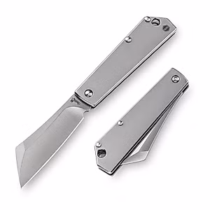 KeyUnity KK03S Small Folding Knife Fixed Blade Knife, Stainless Steel EDC Pocket Knife for men & Women