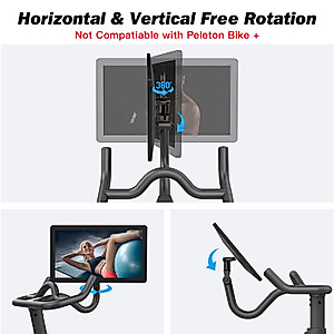 360 Degree Aviation Aluminum Screen Monitor Adjuster for Peloton Bike(Not Compatible with Peloton Bike +)