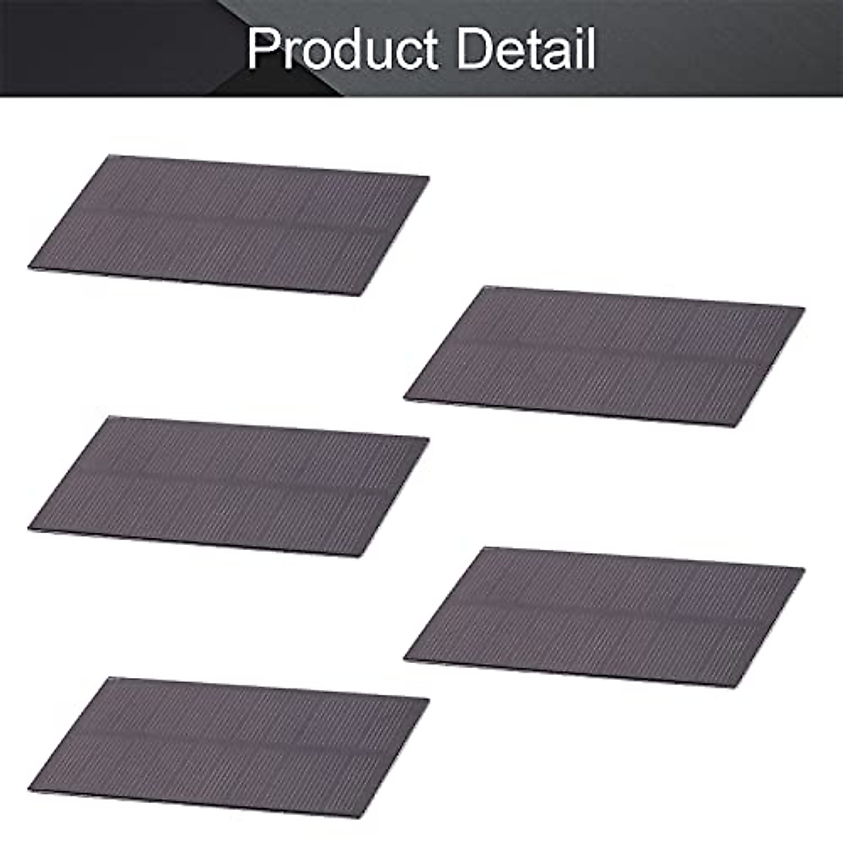 Fielect 5Pcs Mini Small Solar Panel 5V 1W Polycrystalline Mini Solar Cell Epoxy for Solar Battery Charger DIY Solar Syatem Kits 107x61mm
