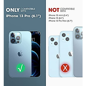 SUPCASE Unicorn Beetle Pro Series Case for iPhone 13 Pro (2021 Release) 6.1 Inch, Built-in Screen Protector Full-Body Rugged Holster Case (Black)