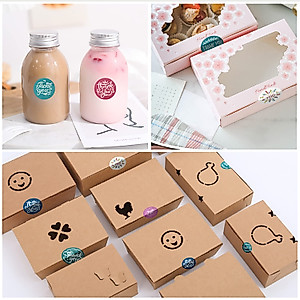 Thank You Stickers, 1000pcs Thank You Sticker Rolls, 2 Roll Thank You Sticker Envelope Seals for Packaging, Envelope Stickers, Thank You Stickers for Small Bussiness