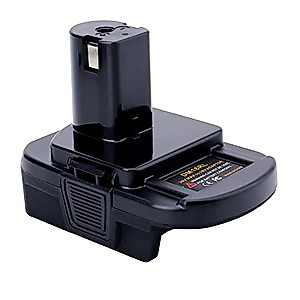 Lasica Adapter w/USB Port Compatible with DeWalt 20V Max XR Battery and Compatible with Milwaukee M18 18V Battery Convert to Replacement for Ryobi 18-Volt ONE+ Cordless Tool Battery Packs