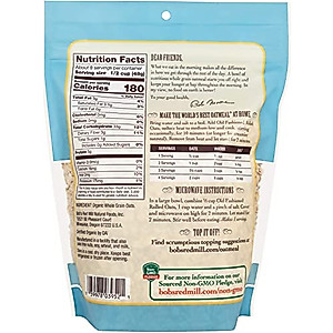 Bob's Red Mill Organic Oats Rolled Regular, 16 Ounce