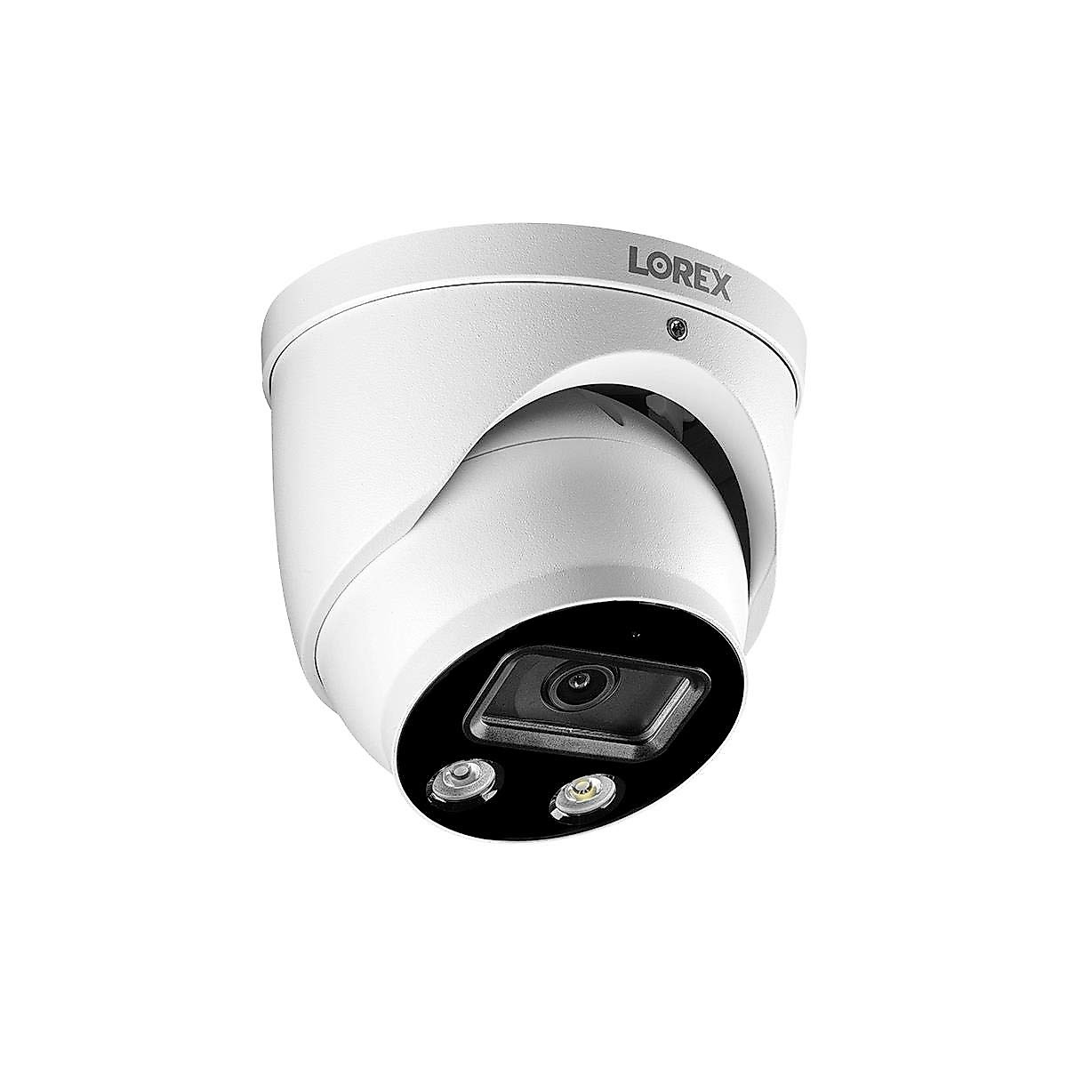Lorex E892DD Indoor/Outdoor 4K Ultra HD Smart Deterrence IP Dome Camera White (4 PK)