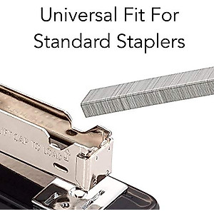 Standard Staples, Chisel Point Standard Staples, 210 Staples Per Strip, 20 Sheets Capacity, 1/4" Length, 5,000 Staples Per Box - 1 Box