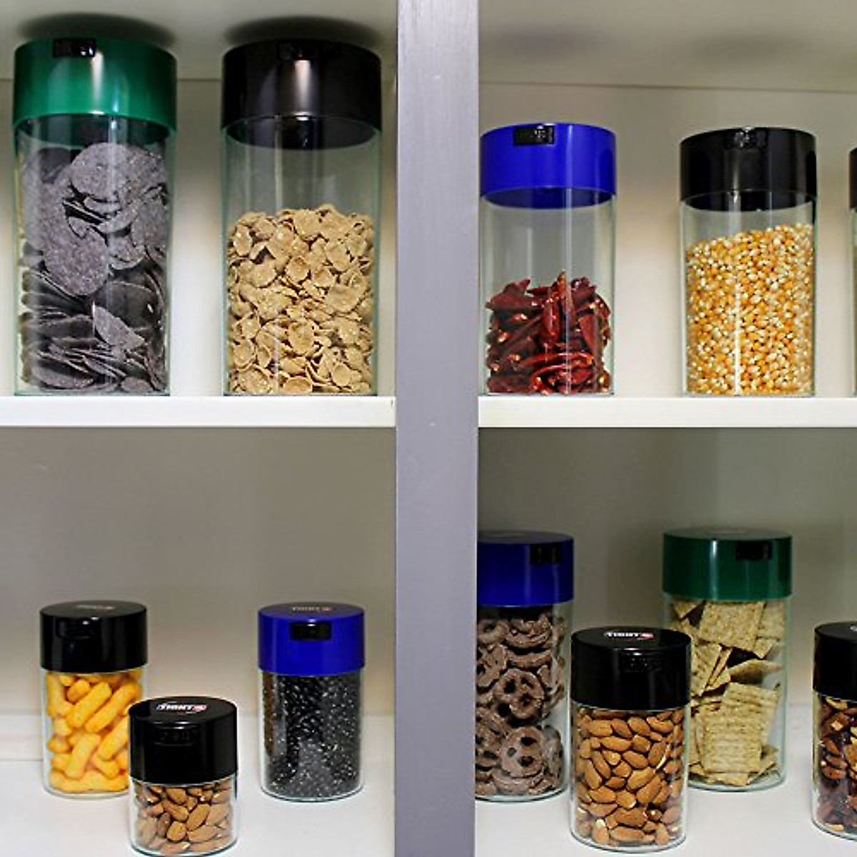 Coffeevac 1 lb - The Ultimate Vacuum Sealed Coffee Container, White Cap & Body