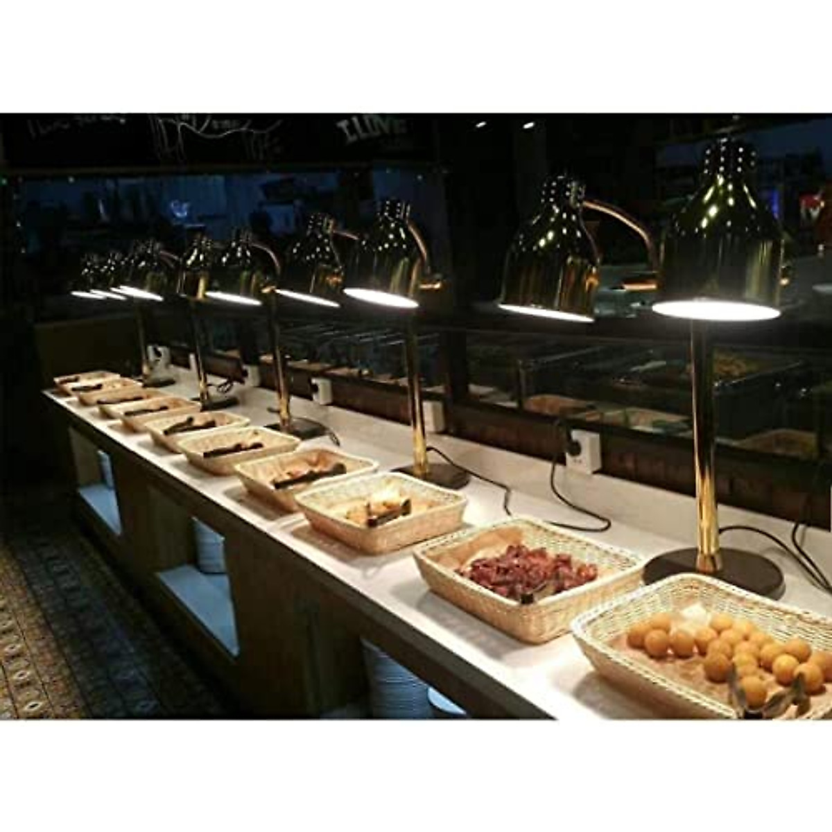 FUNNYBSG Food Warmer Lamp Food Heat Lamp Warmer Buffet Table Lamp Buffet Exhibition Heating Conservation Lights