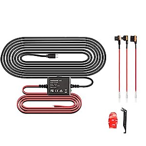 SinLoon Dash Cam Hardwire Kit, Micro USB12V-24V to 5V Car Dash Camera Charger Power Cord, with 3 Fuse Tap Cable and Installation Tool for Dashcam GPS Power Supply Radar Detectors and More（Micro）