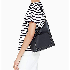 Kate Spade New York maple street janelle leather shoulder bag - black $278