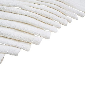 Rags N Wipes Premium Bar Mop Terry Towels, Kitchen Cleaning Dish Cloth Towels, 100% Cotton, Machine Washable, White, 24 Count in Resealable Bag