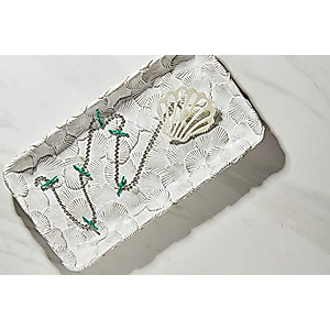 DrainWig Shower Drain Hair Catcher, Disposable Drain Protector, Ocean, White & Teal, 2 Pack