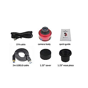 ZWO ASI120MM-S 1.2 MP CMOS Monochrome Super Speed Astronomy Camera with USB 3.0 (Camera Only)