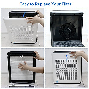 Extolife 2 Pack Vital 200S True HEPA Replacement Filter for Levoit Vital 200S Air Puri-fier, 3-in-1 H13 True HEPA with Activated Carbon Filter Set, Part Number Vital 200S-RF-PA (LRF-V201-YUS)