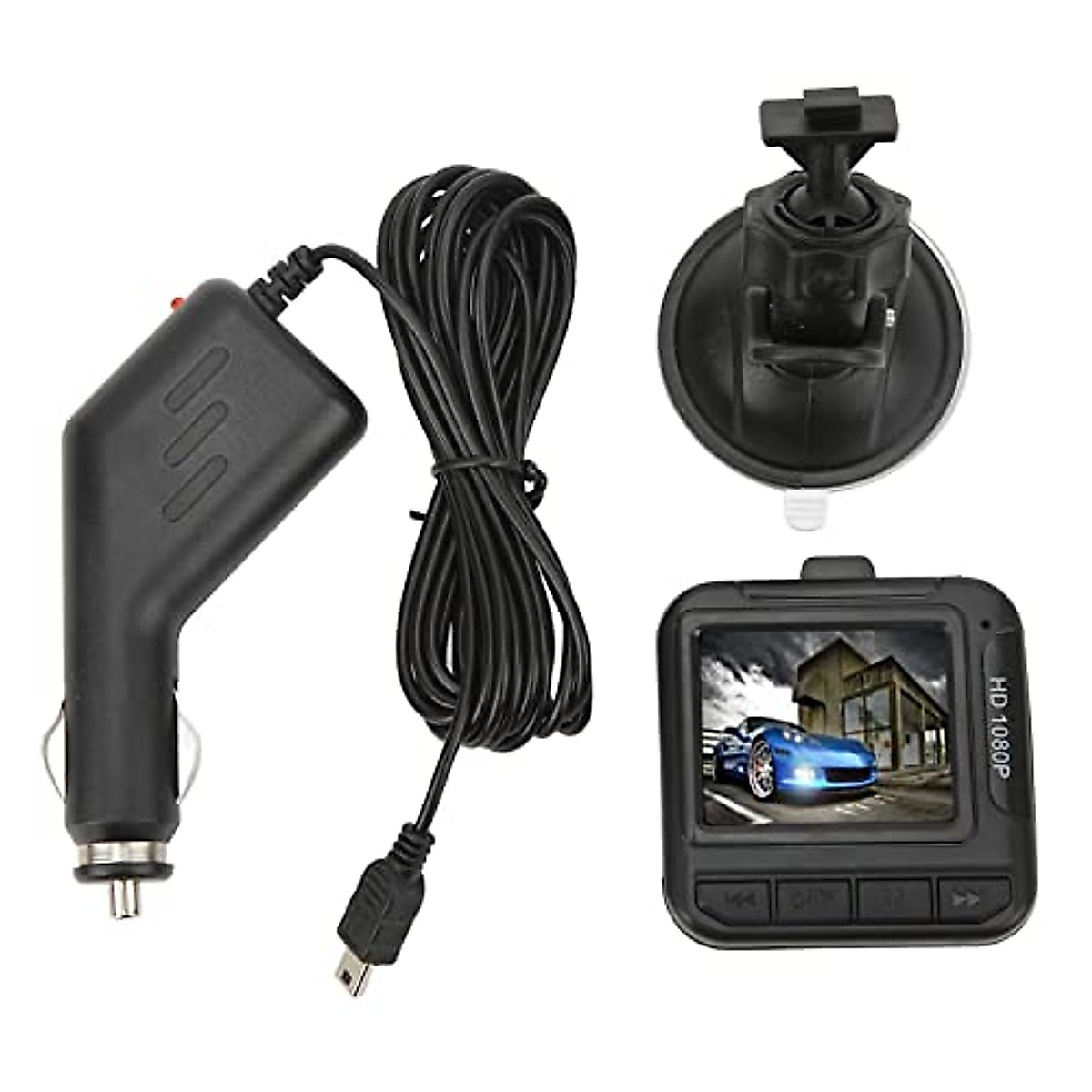 Dash Cam, 1080P FHD Driving Recorder 1.6in Screen Car Dashboard Camera Recorder with Motion Detection, WDR, Loop Recording, Parking Monitor, Support 32GB Extension