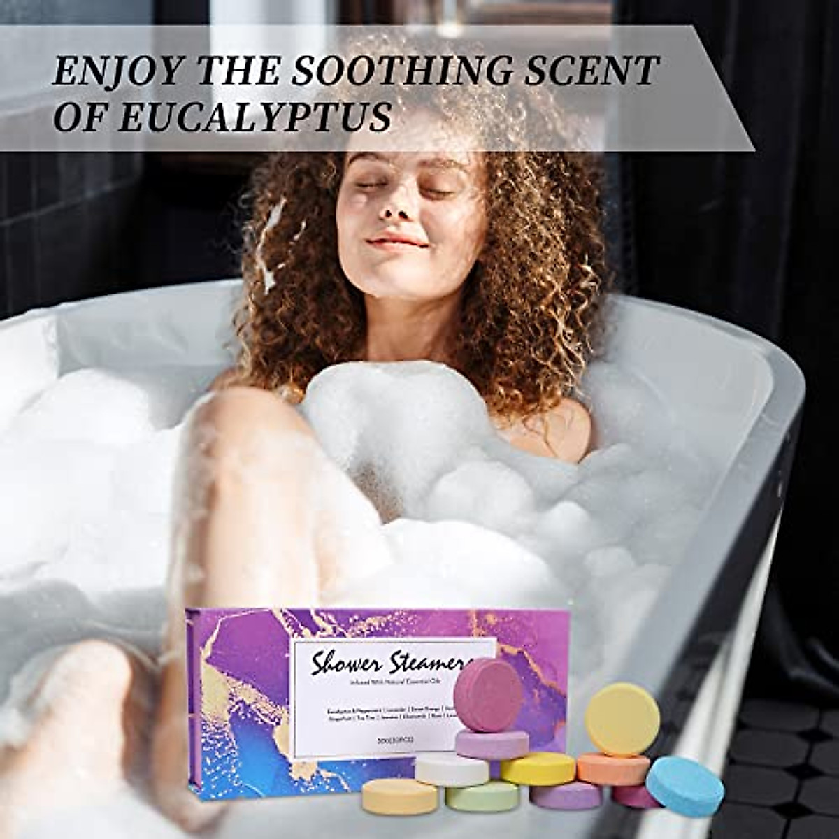 Blahhey Shower Steamers Aromatherapy, Shower Bombs Self Care and Relaxation Shower Steamer, Stress Relief and Relaxation Bath Gifts for Women and Men