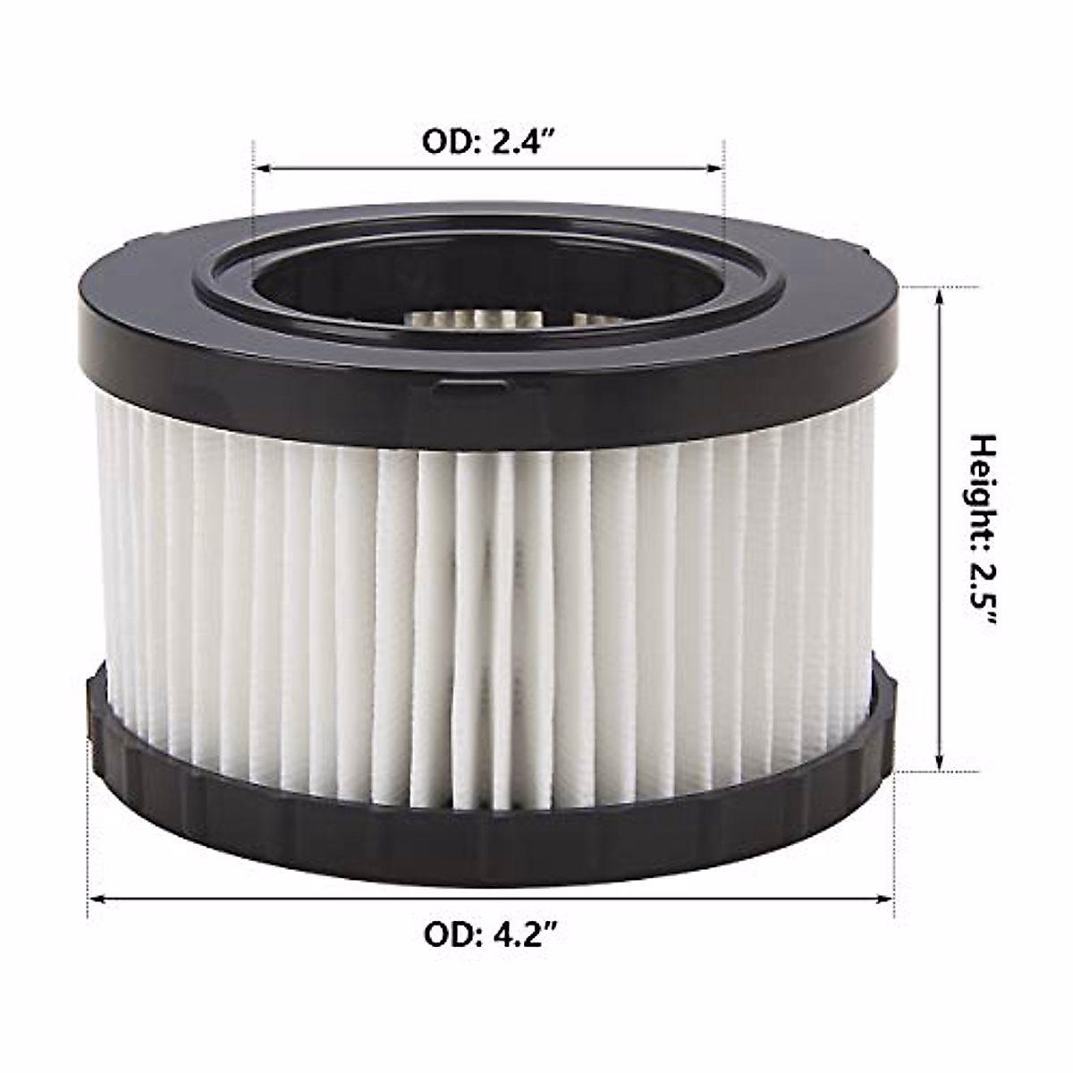 A-KARCK DC5151H Replacement Filter 2 Pack Compatible with DeWalt DC5151H DC515 DCV517 Wet Dry Vacuum