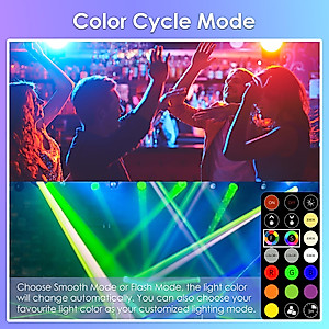 FTL GU10 LED Bulbs Color Changing Light Bulbs with Remote Control, Dimmable 2700K-6000K RGB Colored Light Bulbs 5W 40W Equivalent, 30 Colors, Timer, Spotlight for Track Lighting, 6-Pack
