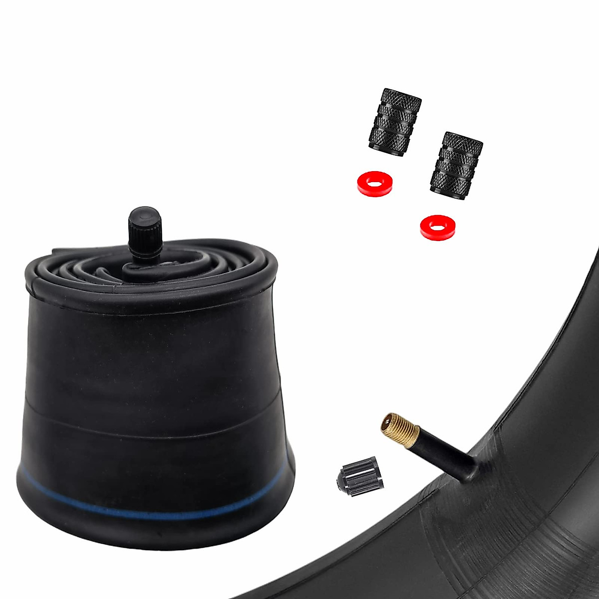 20x4.0 Fat Tire Tube 20x4 Bike Tube Compatible with 20x3.5/4.0 Tube for 20 Inch 20" ebikes Fat Beach Bikes-2 Pack