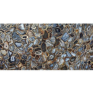 48"x24" Mix Multi Colour Agate Table Top Rectangular Table, Center Table, Coffee Table, Patio Table, Hallway Table, Living Room Furniture