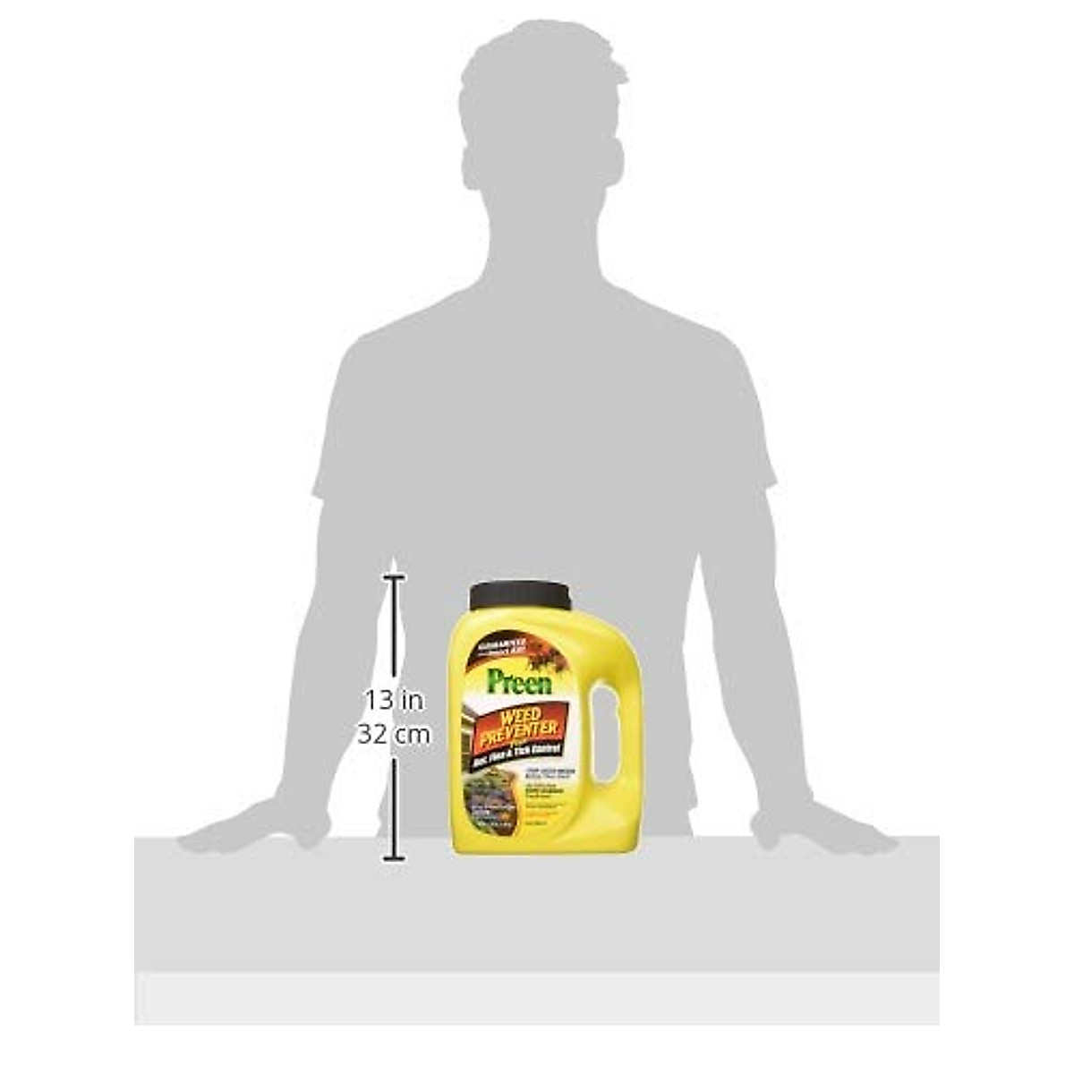 Preen 2464189 Weed Preventer Plus Ant, Flea, & Tick Control - 4.25 lb. - Covers 1,000 sq. ft.