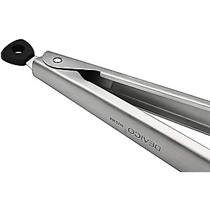 Devico Kitchen Tongs for Cooking, 2-Piece 12 inch 18/8 Stainless Steel Metal BBQ Grill Tongs with Lock