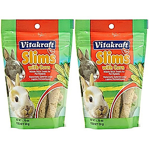 Vitakraft 2 Pack of Rabbit Slims With Corn, 1.76 Ounces Per Pack