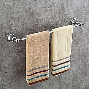 ONEMTB Wall Mounted Towel Bar Silver, SUS 304 Stainless Steel Bathroom Towel Rack Length 63cm Modern Towel Holder for Hostel Apartment, Home Décor-63cm