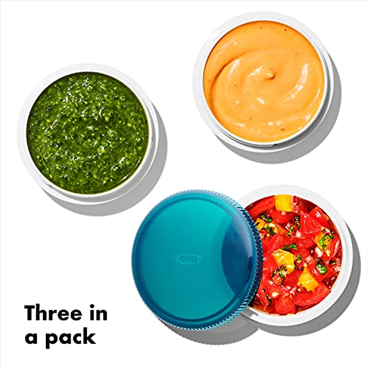 OXO Good Grips Prep & Go Leakproof Condiment Containers - 3 pack