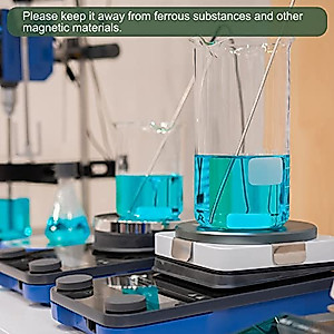 YOKIVE 1 Pcs Magnetic Stir Bar, PTFE Coated Cylinder Type Stirrer | Great for Lab Liquid Solution Stirring Mixing Spinning(White, 1.18 x 0.28-Inch)