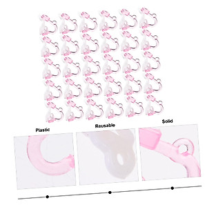 TEHAUX 100pcs Earring Accessories Stud Earring Converters Clip Ear Wrap Earrings Post Earring Converter Jewel Ornaments Earring Making Supplies Pierced Plastic Components Puncture