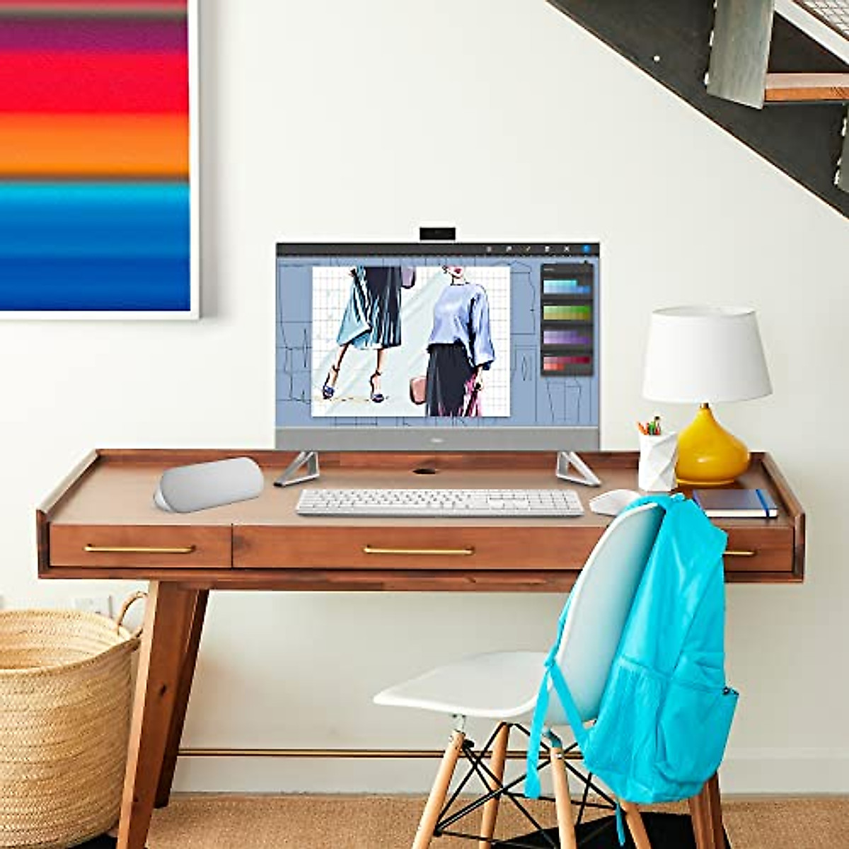 Dell Inspiron 7720 All in One Desktop - 27-inch FHD Touch Display, Core i7-1355U, 32GB RAM, 512GB SSD+1TB HDD, NVIDIA GeForce MX550 GDDR6, Win 11 Pro, Services Included - White (Renewed)