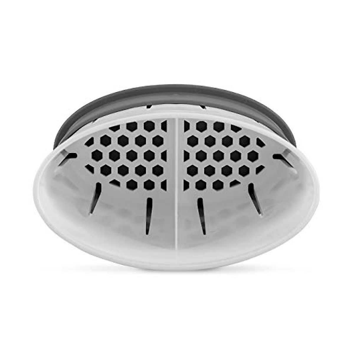 Camco 43513 Countertop Utensil Drainer - Perfect for Storing and Drying Eating Utensils, Sponges, Brushes and Soap - Includes A Perforated Drainer and Base to Keep Countertops Dry