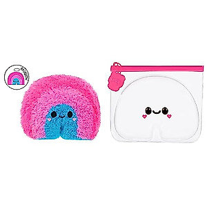 Fluffie Stuffiez Rainbow Small Collectible Feature Plush - Surprise Reveal Unboxing with Huggable ASMR Fidget DIY Fur Pulling, Ultra Soft Fluff