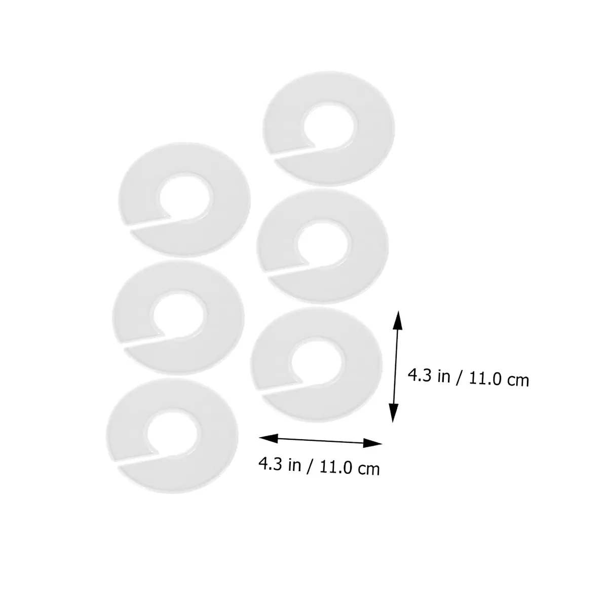 Cabilock Clothes Size Dividers Round 20 Pack Closet Wardrobe Separator Hooks for Easy Hanging