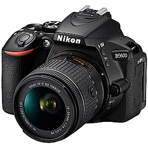 Nikon D5600 24.2MP DSLR Camera with 18-55mm VR and 70-300mm Dual Lens (Black) – (Renewed) (18-55mm VR & 70-300mm 2 Lens Kit)