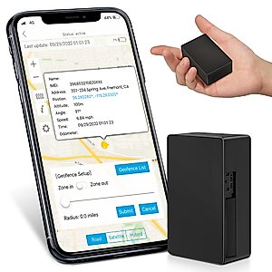 ABLEGRID GPS Tracker for Vehicles Small Real Time Tracking Device for Car 3400mAh 30 Days Battery Magnetic 4G LTE Car Tracker Locator - First Month Free