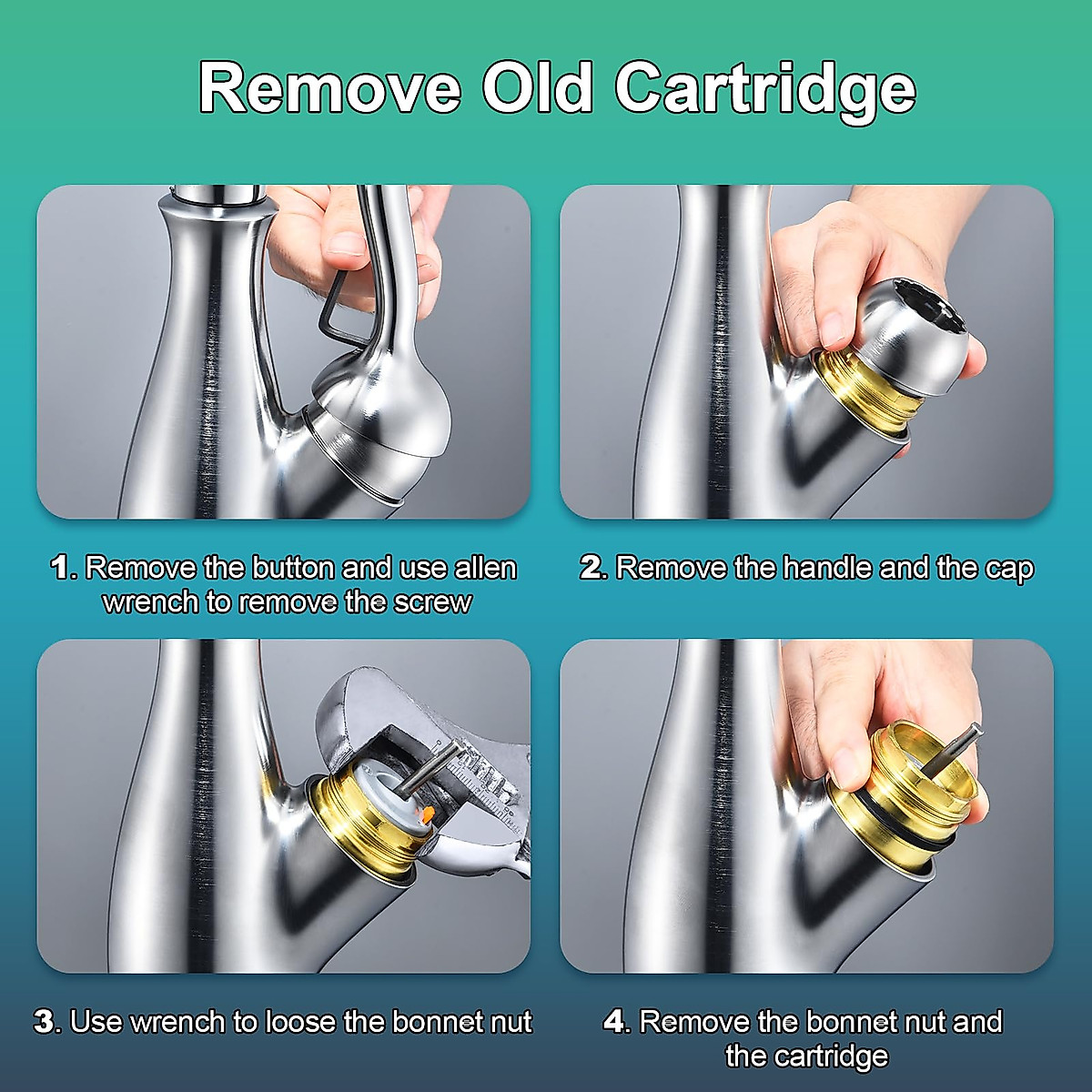 RP50587 Cartridge Compatible with Delta Single Handle Kitchen and Lavatory Faucets, Works with DIAMOND Seal Technology Models Featuring a 36 mm Motion Cartridge, RP51503 Bonnet Nut