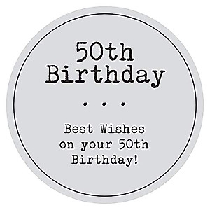 Top Shelf 50th Birthday Wish Jar With 100 Tickets, Pen, and Decorative Lid