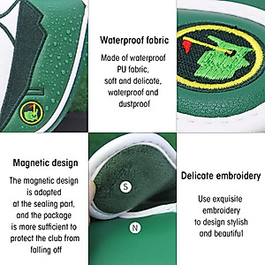 Small Headcover, Green Jacket Design Putter Cover for Club for Course for Lovers for Player