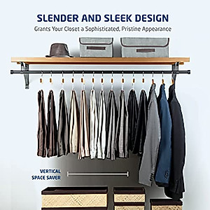 High-Grade Wooden Slack/Trouser Pants Hangers with Non Slip Bar (10 Pack) Smooth Finish, Durable Wooden Hangers - Slim & Sleek Space Saving Closet Hangers, 360° Hook- Ideal for Pant, Jeans, Slacks Etc