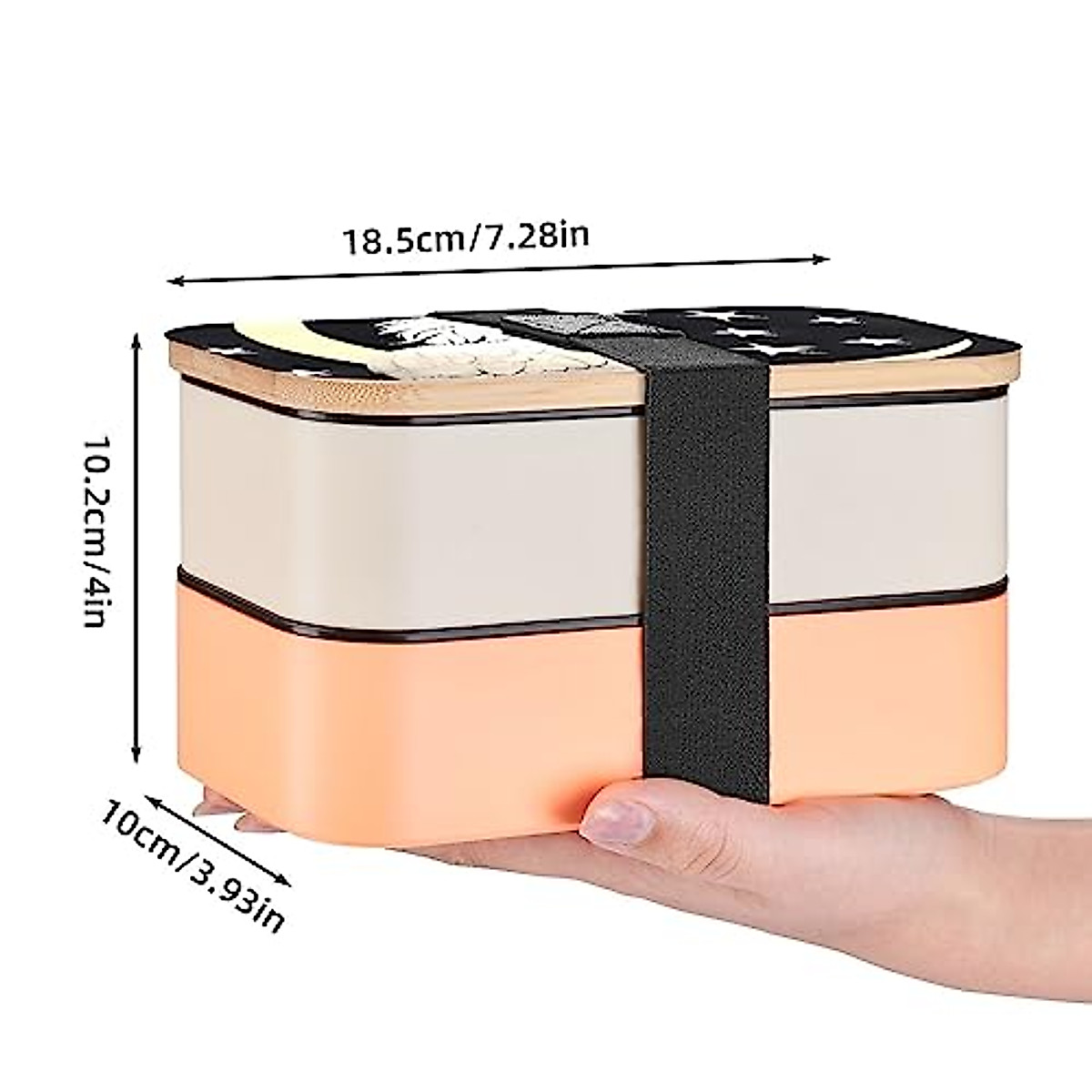 White Head Sculpture Sketch Adult Lunch Box, Bento Box, With Cutlery Set Of 3, 2 Compartments, Rectangular, Lunch Box For Adults